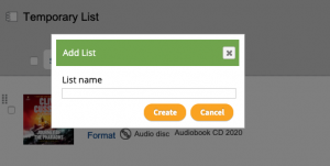 Using “My Lists” – CLEVNET